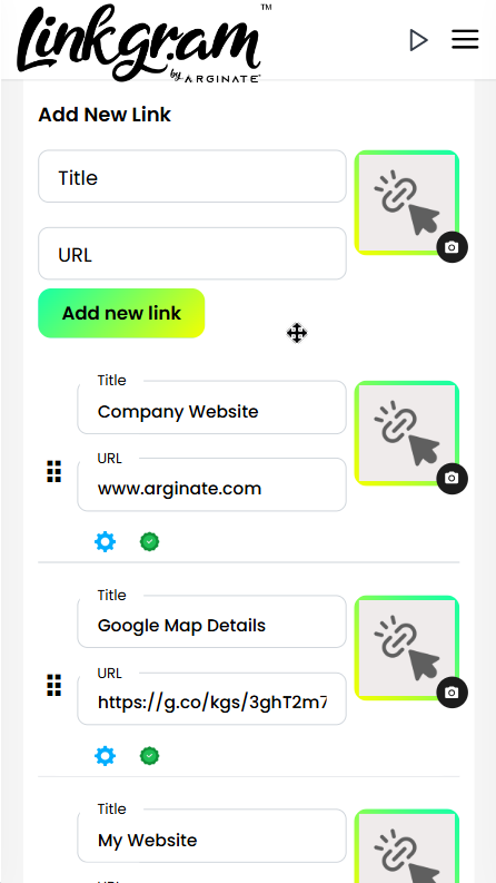 Linkgram Bio Page
